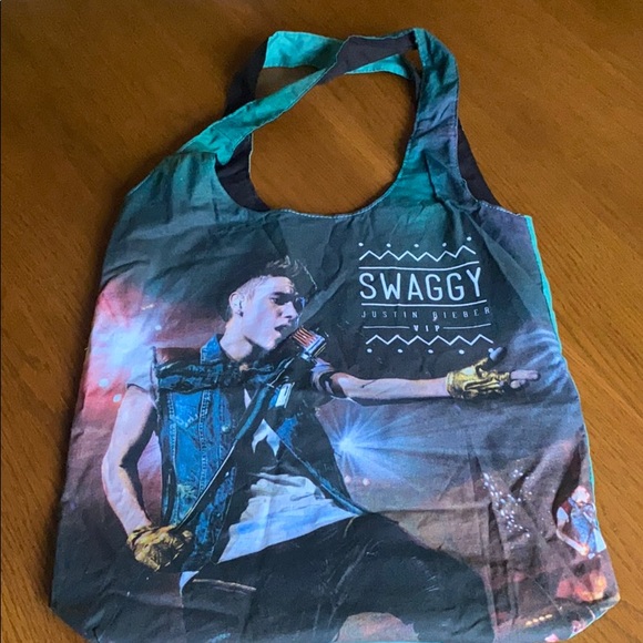 Bags | Justin Bieber Vip Reversible Swag Bag | Poshmark